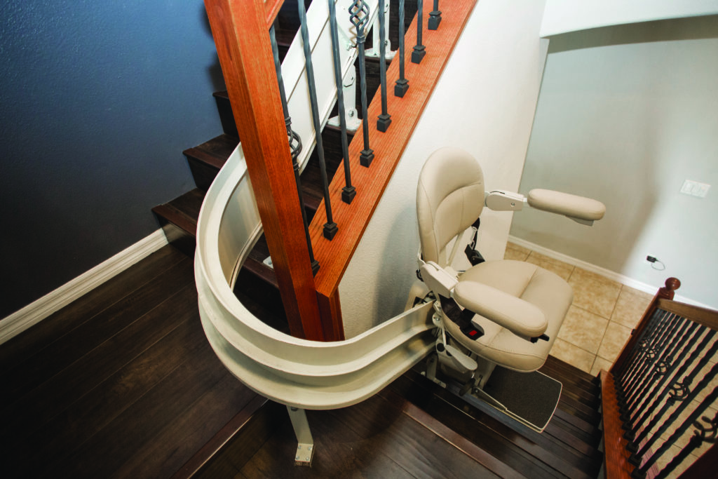 2018-Chair-on-steps-curve | Access Elevator, Inc. | Stair Lifts, Ramps ...