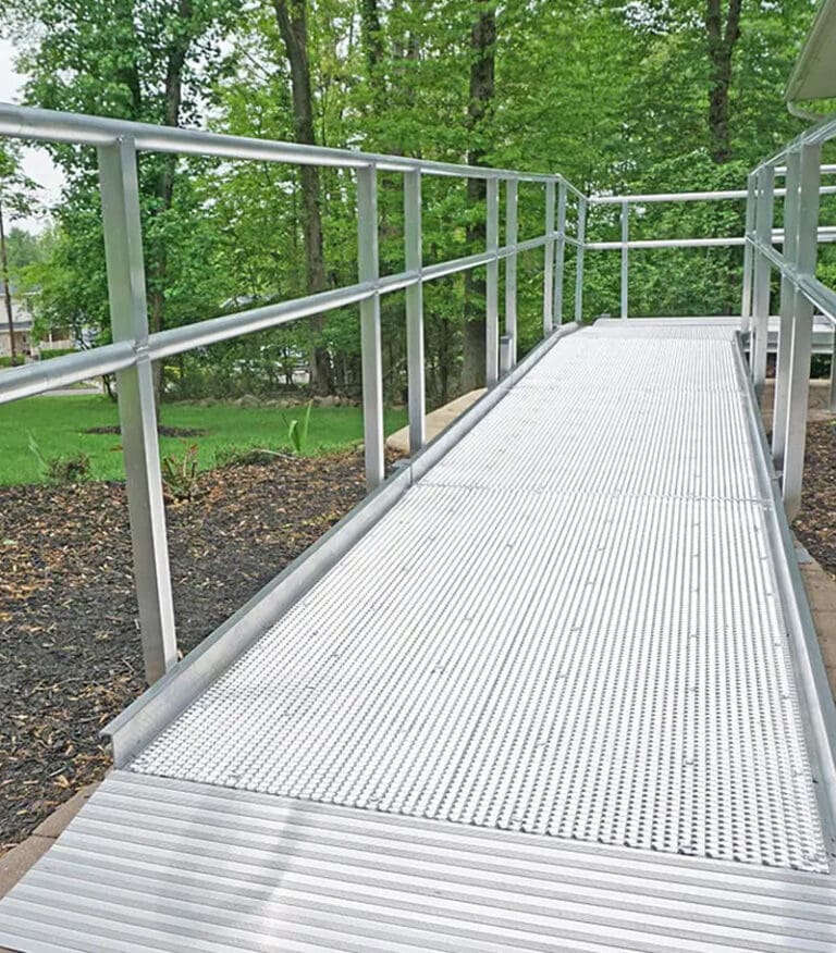 Aluminum Mesh Wheelchair Ramps | Safe Residential Access